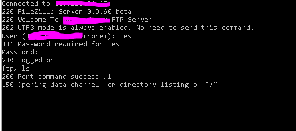 FTP Can t Open Data Connection For Transfer Of From Windows Command Prompt Only It s Simple 