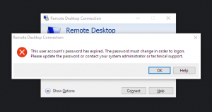 How To Change Expired Password Remotely Through RDP – Remote Desktop ...